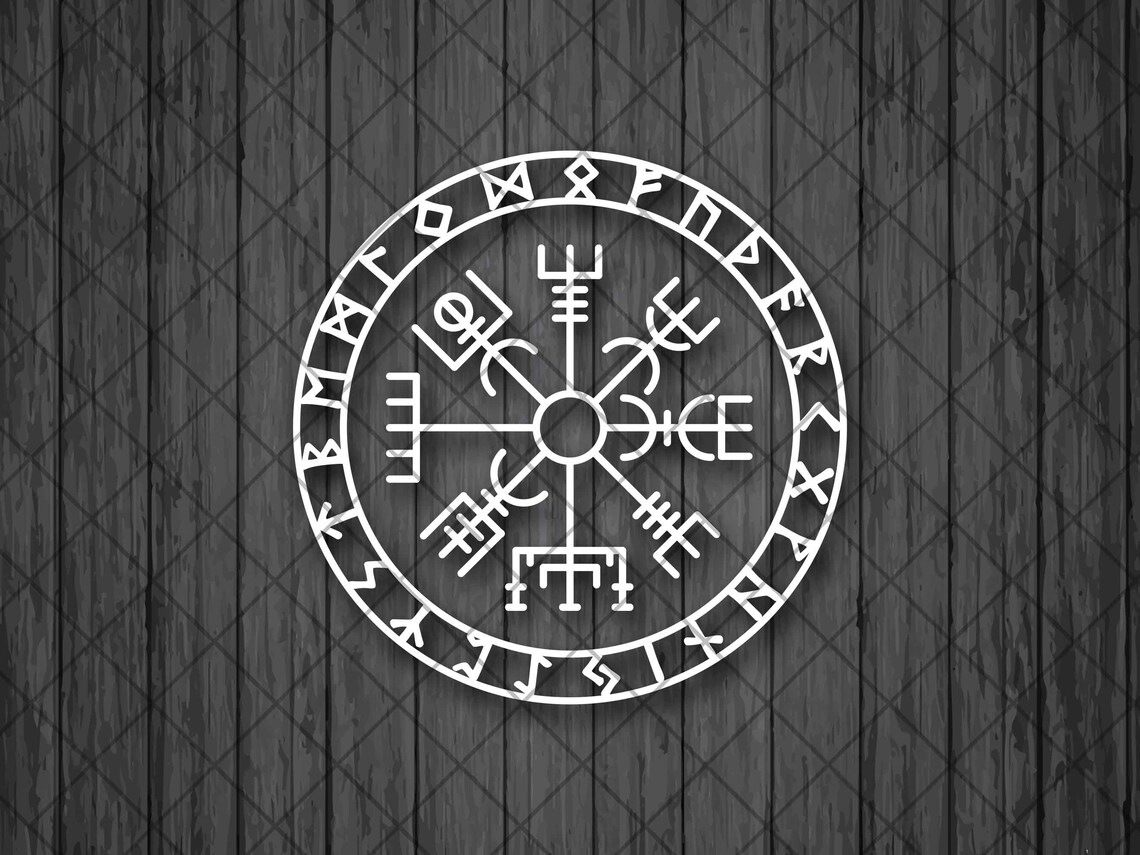 Vegvisir Rune Compass Vinyl Decal Sticker Viking Norse - Etsy
