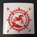 Dirt Bike Vinyl Decal Sticker, Compass Rose, Mountain Decal, Motorcycle ...