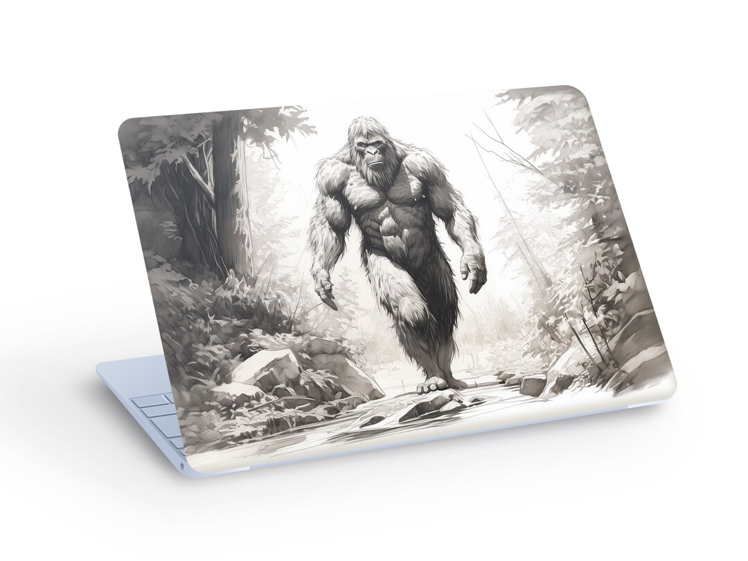 BIGFOOT LAPTOP SKIN Decal Sticker, Bigfoot Yeti MacBook Skin, Sasquatch ...