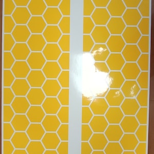 Honeycomb RACING Car Stripes Decals Stickers 2x10"- Universal Fit 2pcs ...