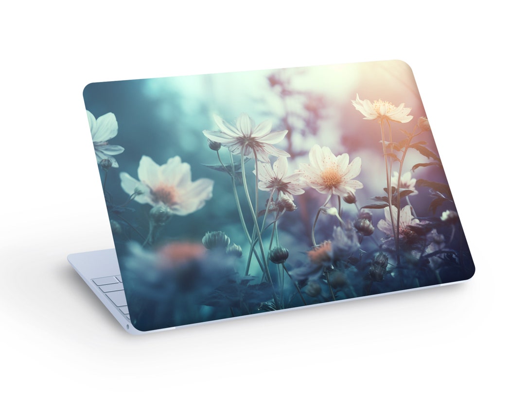 Dreamlike FLOWERS LAPTOP SKIN Decal Sticker, MacBook Skin, Flowers ...