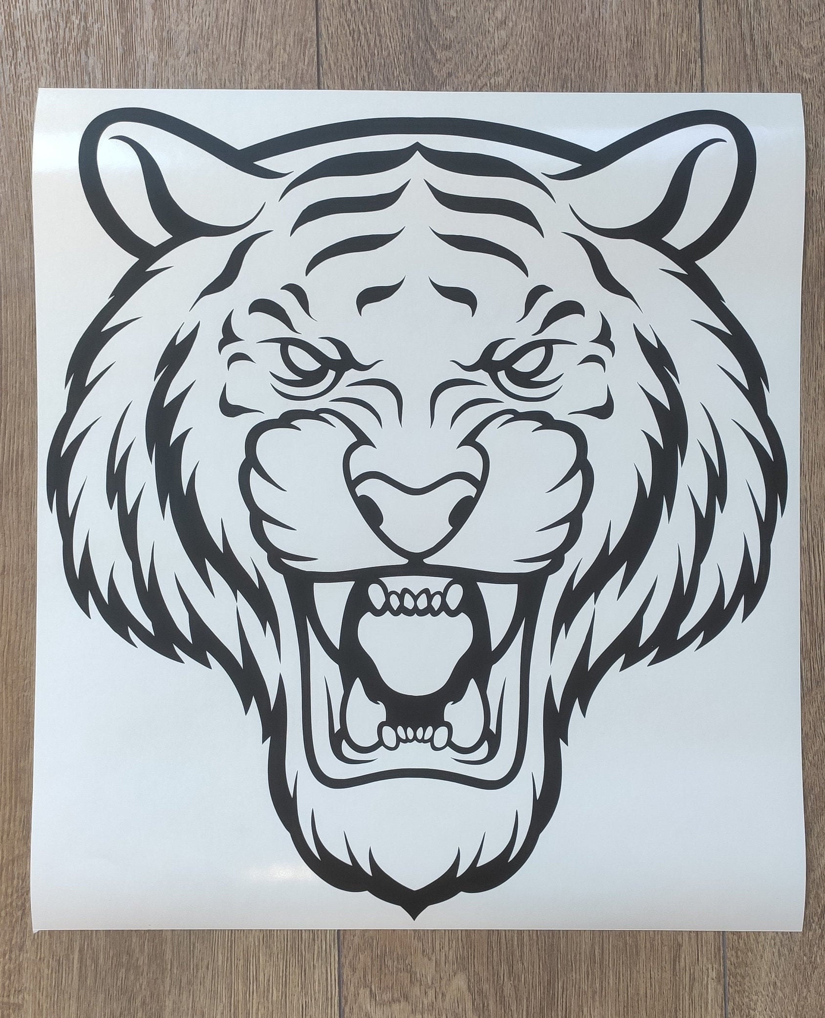 TIGER Vinyl Decal Sticker Angry TIGER Decal TIGER Truck - Etsy