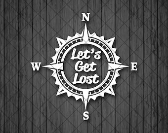 Mountain 4x4 off Road CUSTOM TEXT Compass Vinyl Decal Sticker | Etsy