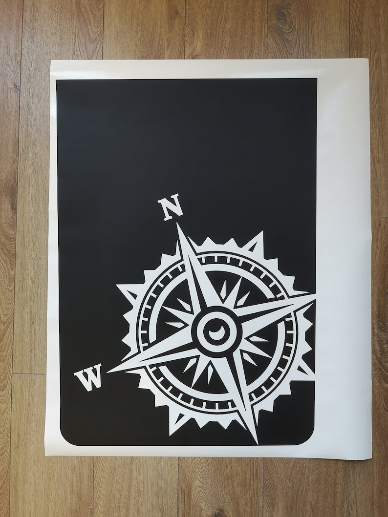 Compass Blackout Truck Hood Vinyl Decal Sticker Compass - Etsy