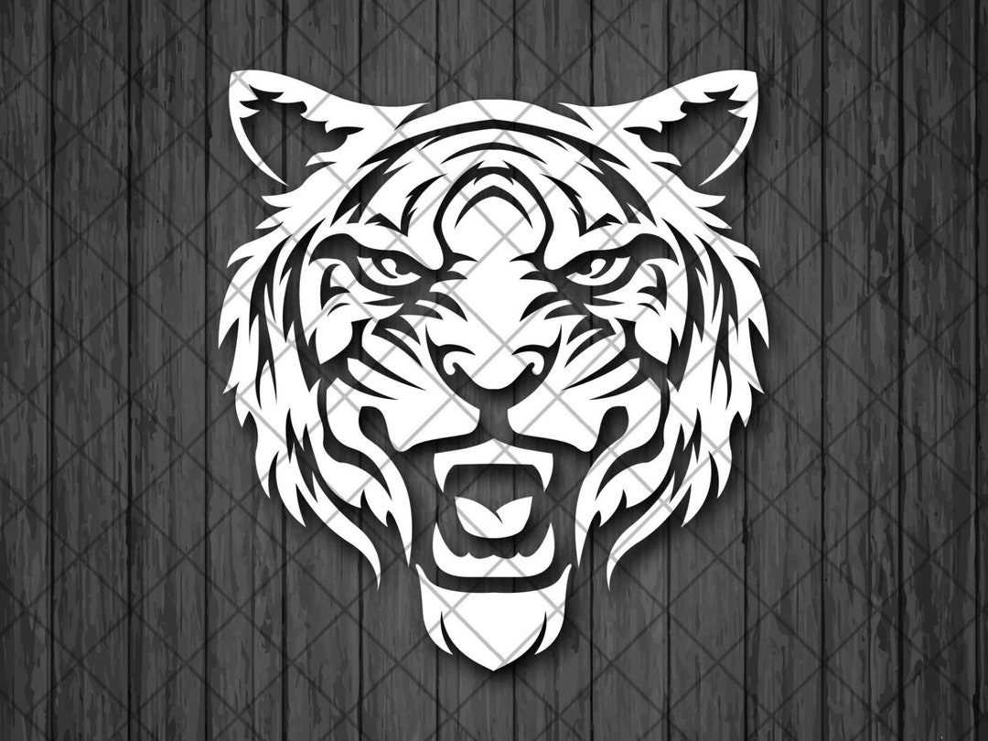TIGER Vinyl Decal Sticker, Angry TIGER Decal, TIGER Truck Decal, Tiger ...