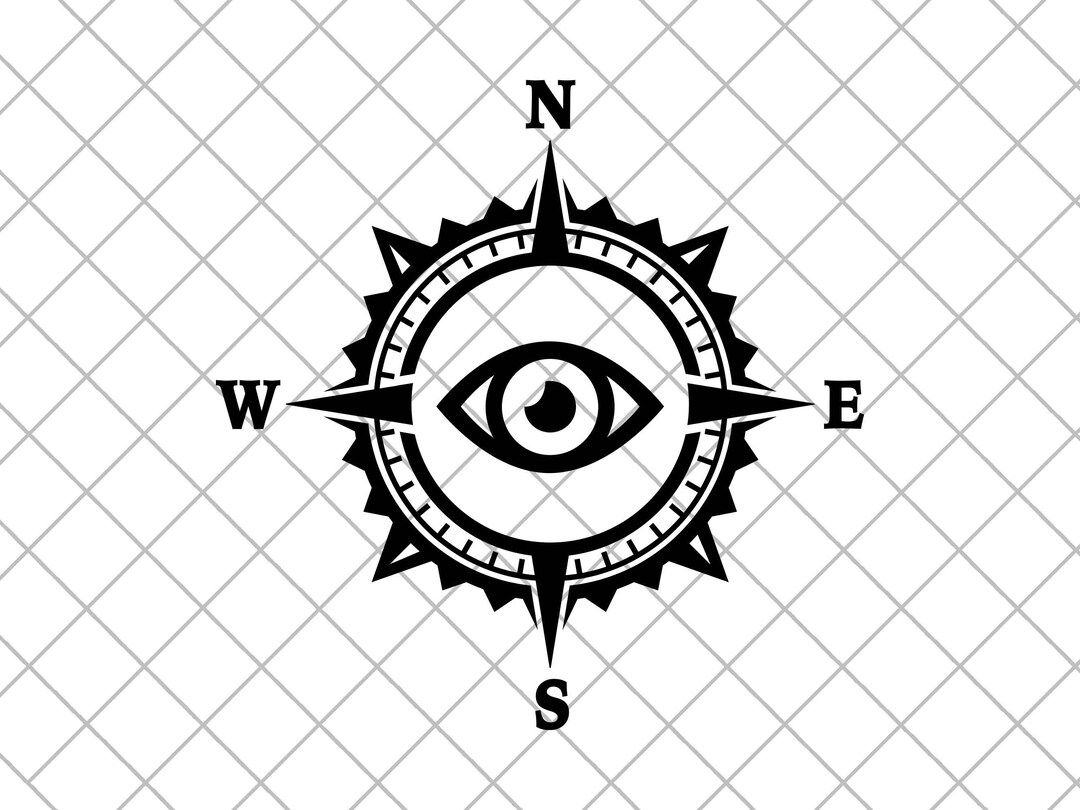 Eye Vinyl Decal Sticker, Compass Rose, Eye Car Decal, Laptop Sticker ...