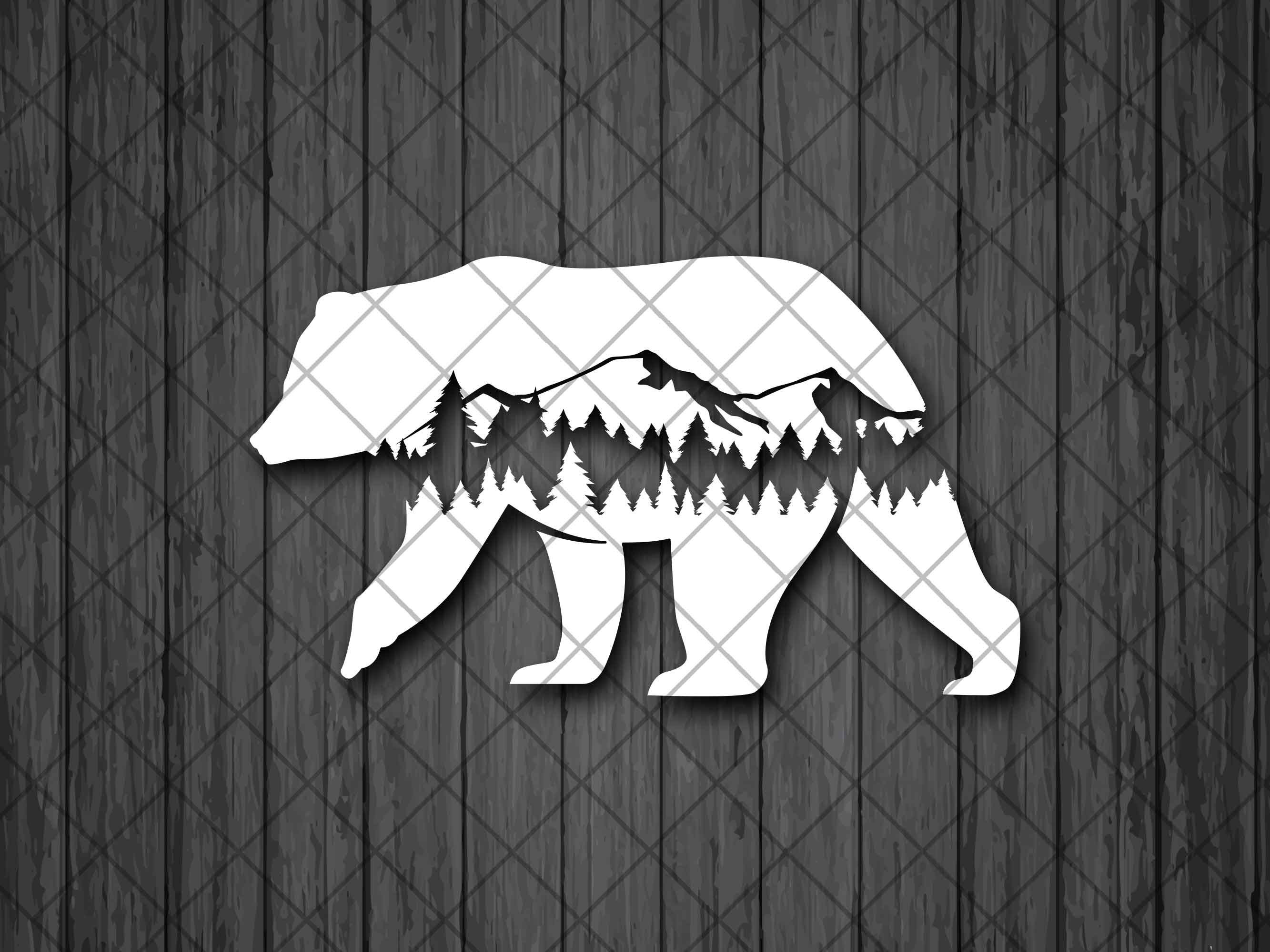Bear Vinyl Decal Sticker Adventure Decal Mountain Decal | Etsy