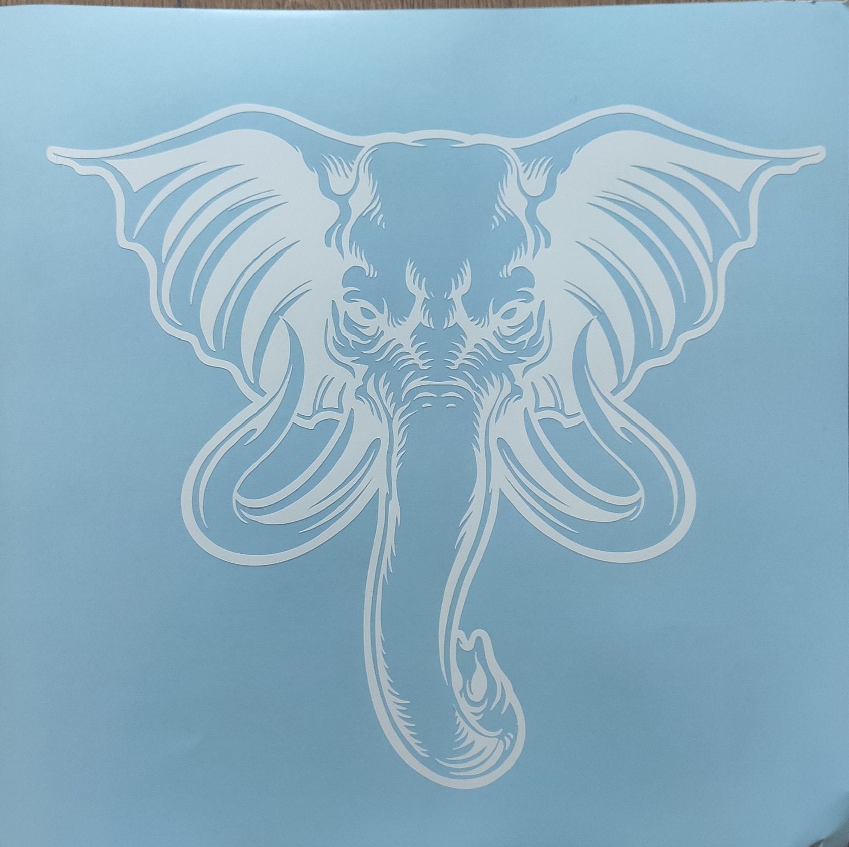 ELEPHANT Vinyl Decal Sticker Angry ELEPHANT Decal Elephant - Etsy