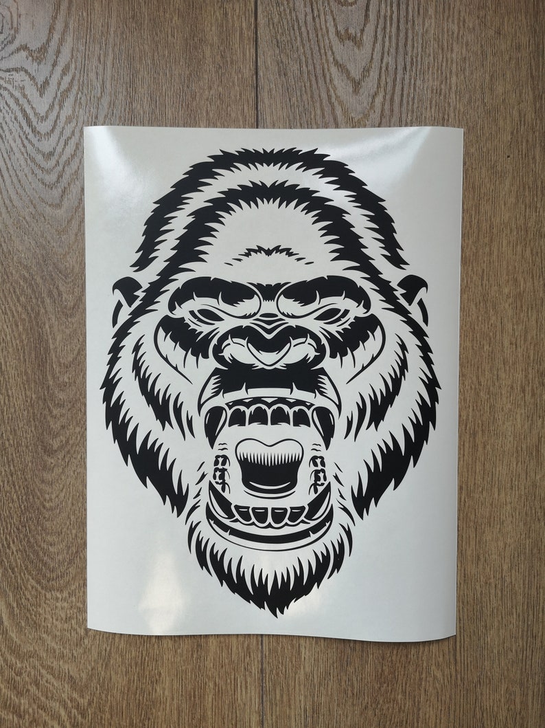 Angry Gorilla Vinyl Decal Sticker, 4x4 Vehicle Decal, Gorilla Truck ...