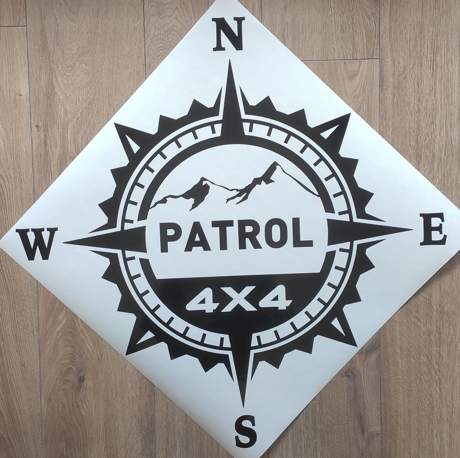 Mountain 4x4 off Road CUSTOM TEXT Compass Vinyl Decal Sticker - Etsy