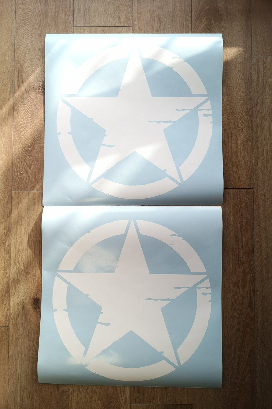 Distressed Military Star Vinyl Decal Sticker, 4x4 Trucks Cars Vinyl ...