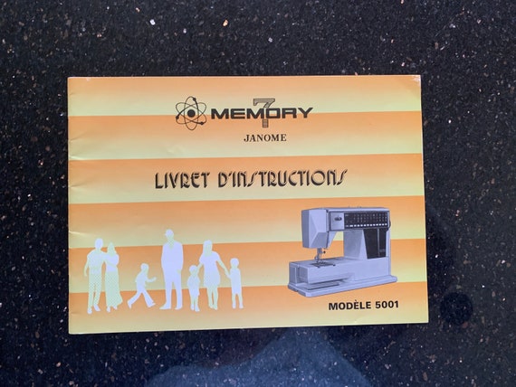 Janome Memory 7 Model 5001 User Manual Instruction Guide - Etsy