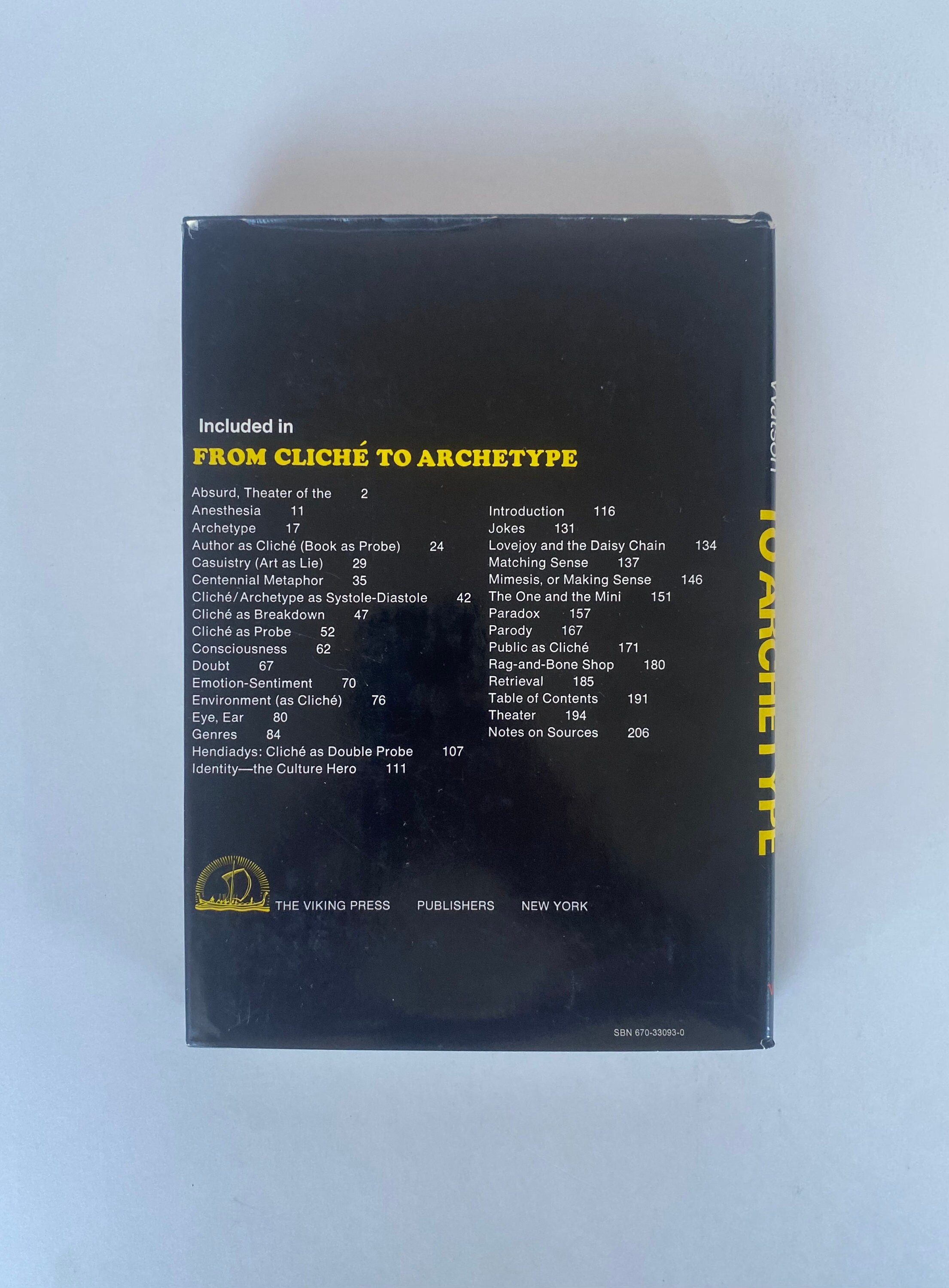 From Cliche to Archetype, First Edition 1970. by Marshall Muluhan, With ...