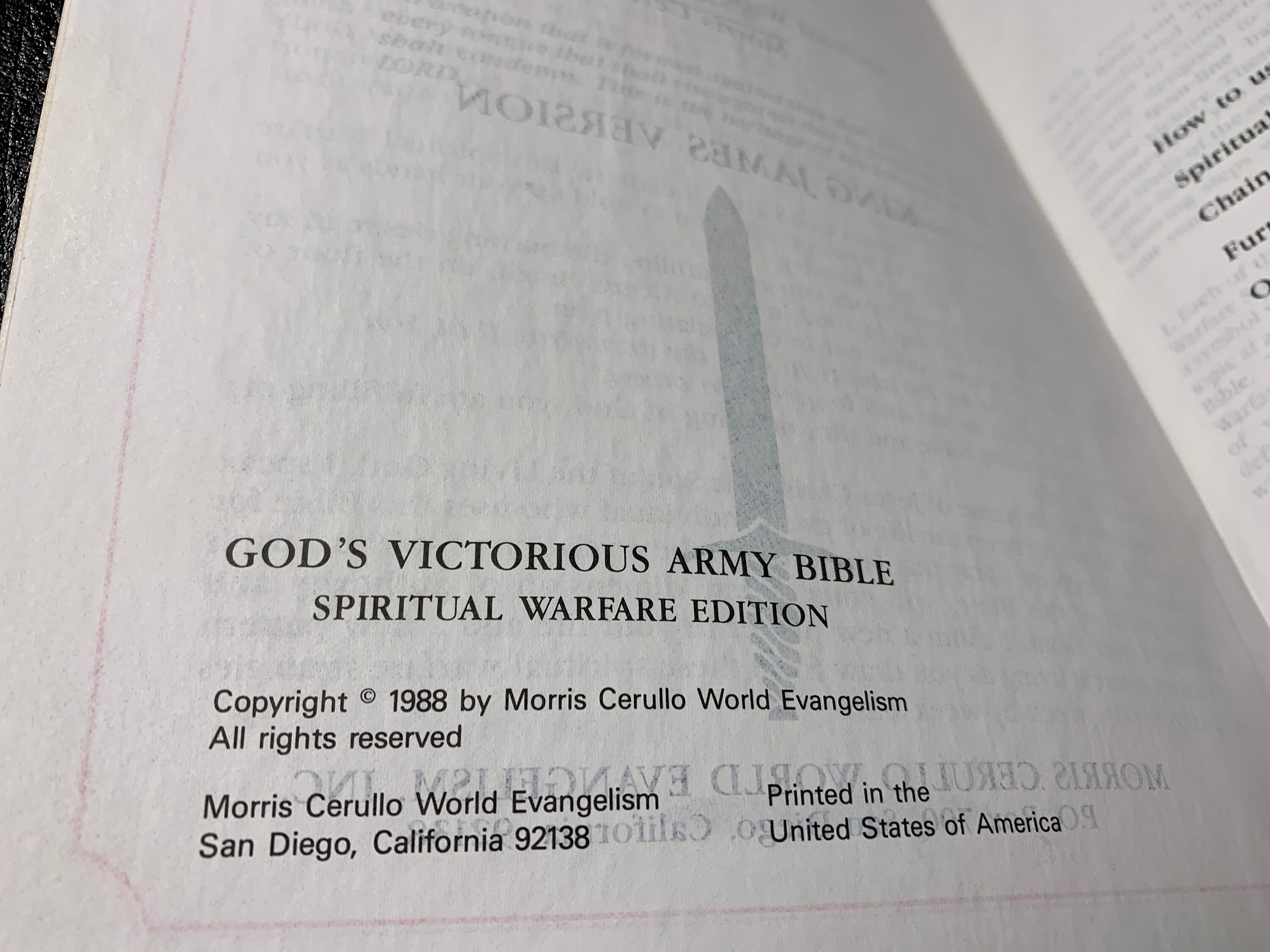 Vintage God's Victorious Army Bible Leather Bound Morris - Etsy