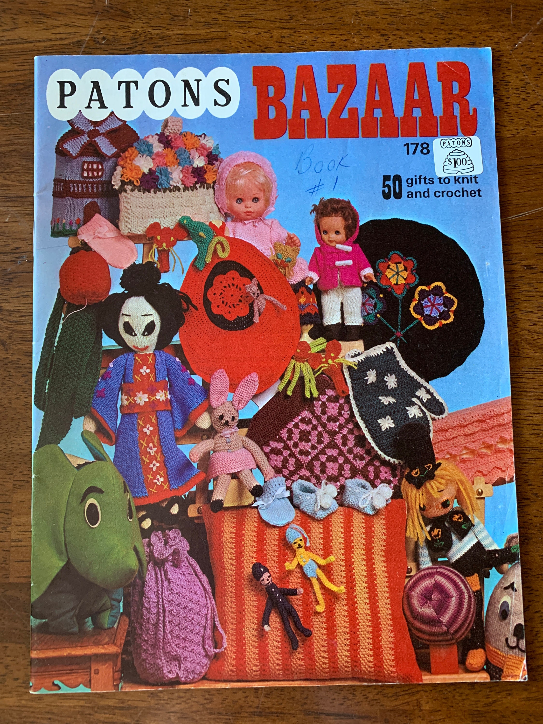 Vintage Patons Bazaar Book #178 Gift Ideas Novelties Crochet & Knitting ...