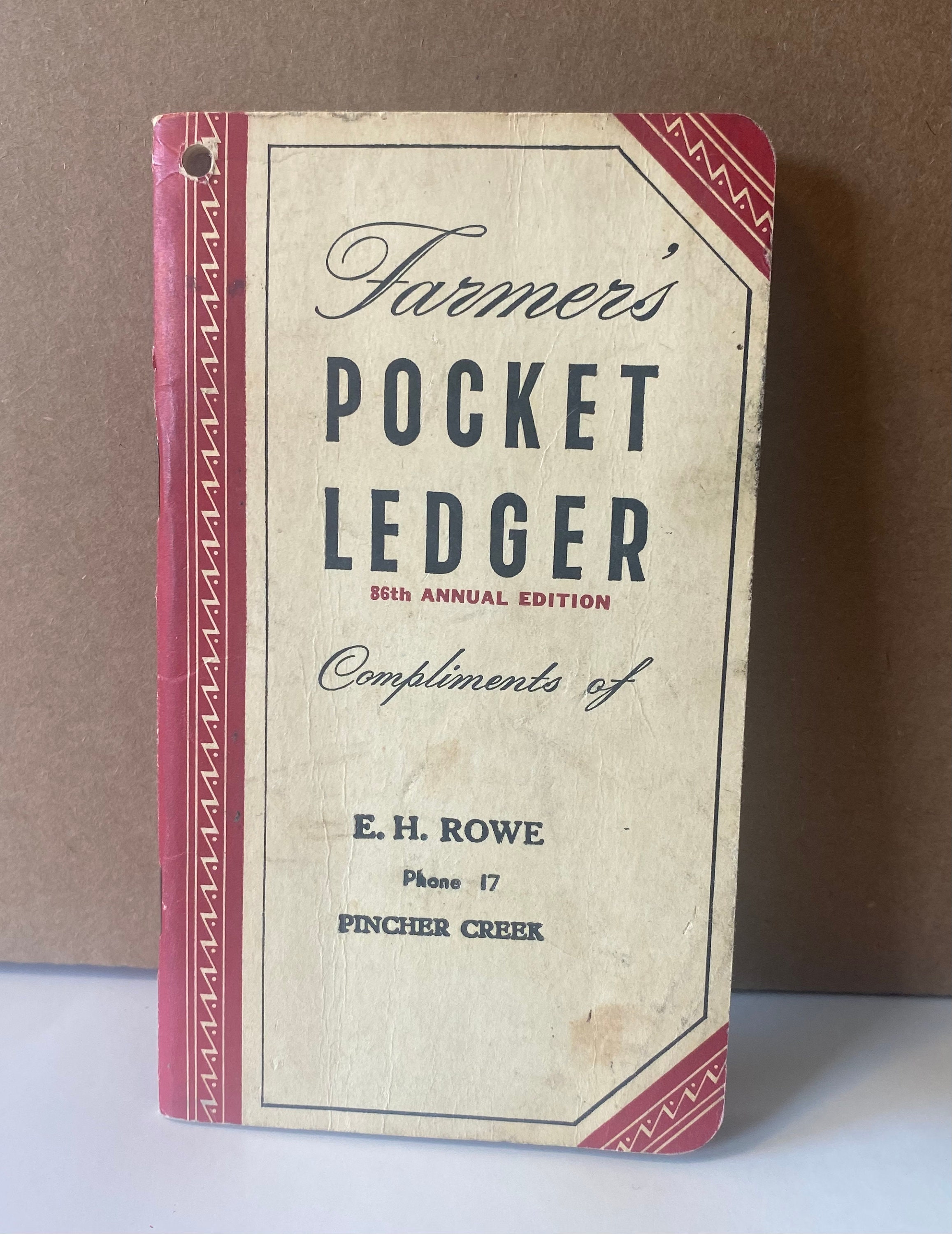 Farmers Pocket Ledger, 1940, 74th Edition, and 1952, 86th Edition, - Etsy