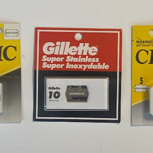 Vintage Wilkinson Sword Classic Razor Blades for Shaving, Original ...