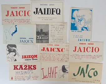 Vintage USA , 1960s QSL Ham Radio Cards, Lot of 21. Great for ...