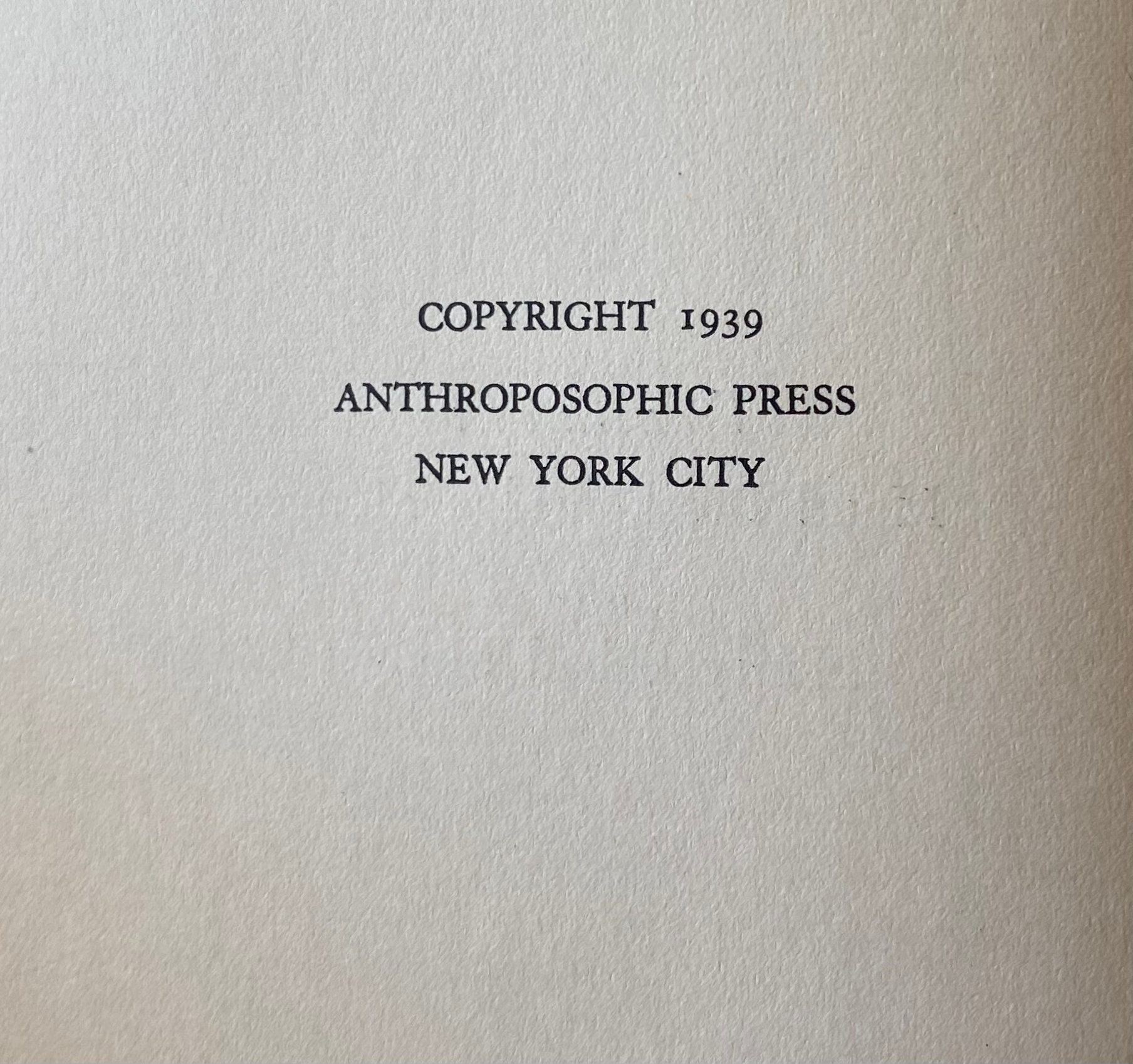 Rare, Occult Science, an Outline. by Rudolf Steiner, 1939. the ...