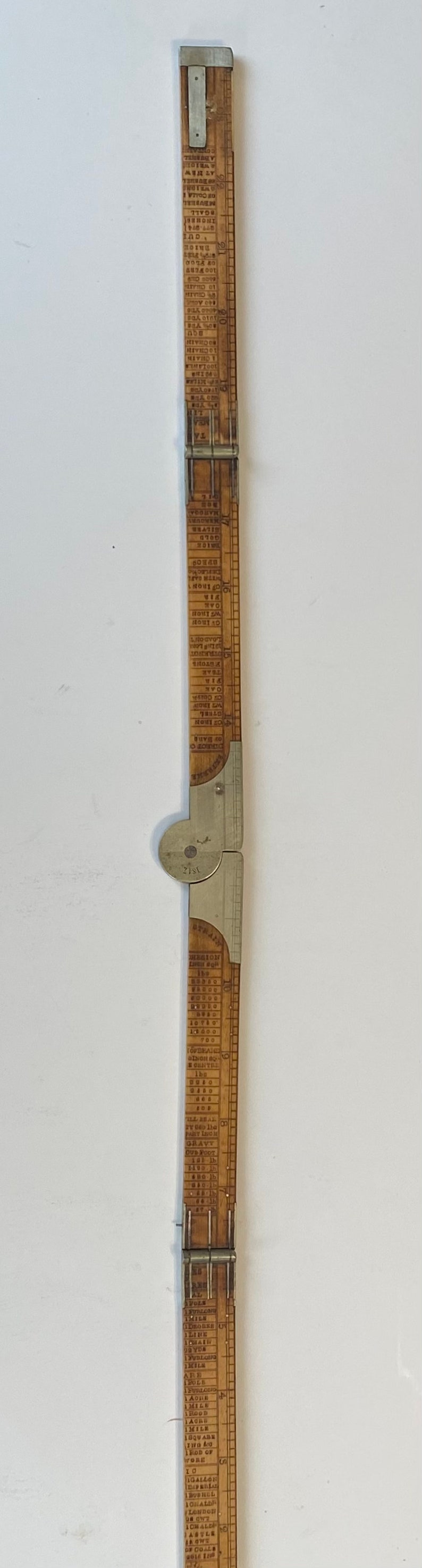 Antique Slide Ruler,1847, RT Hawthorne, Boxwood Engineers Slide Ruler ...