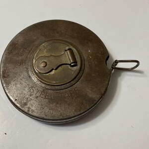 ROE, 50FT, Antique Tape Measure,from the 1940s or 1950s. Made in USA ...