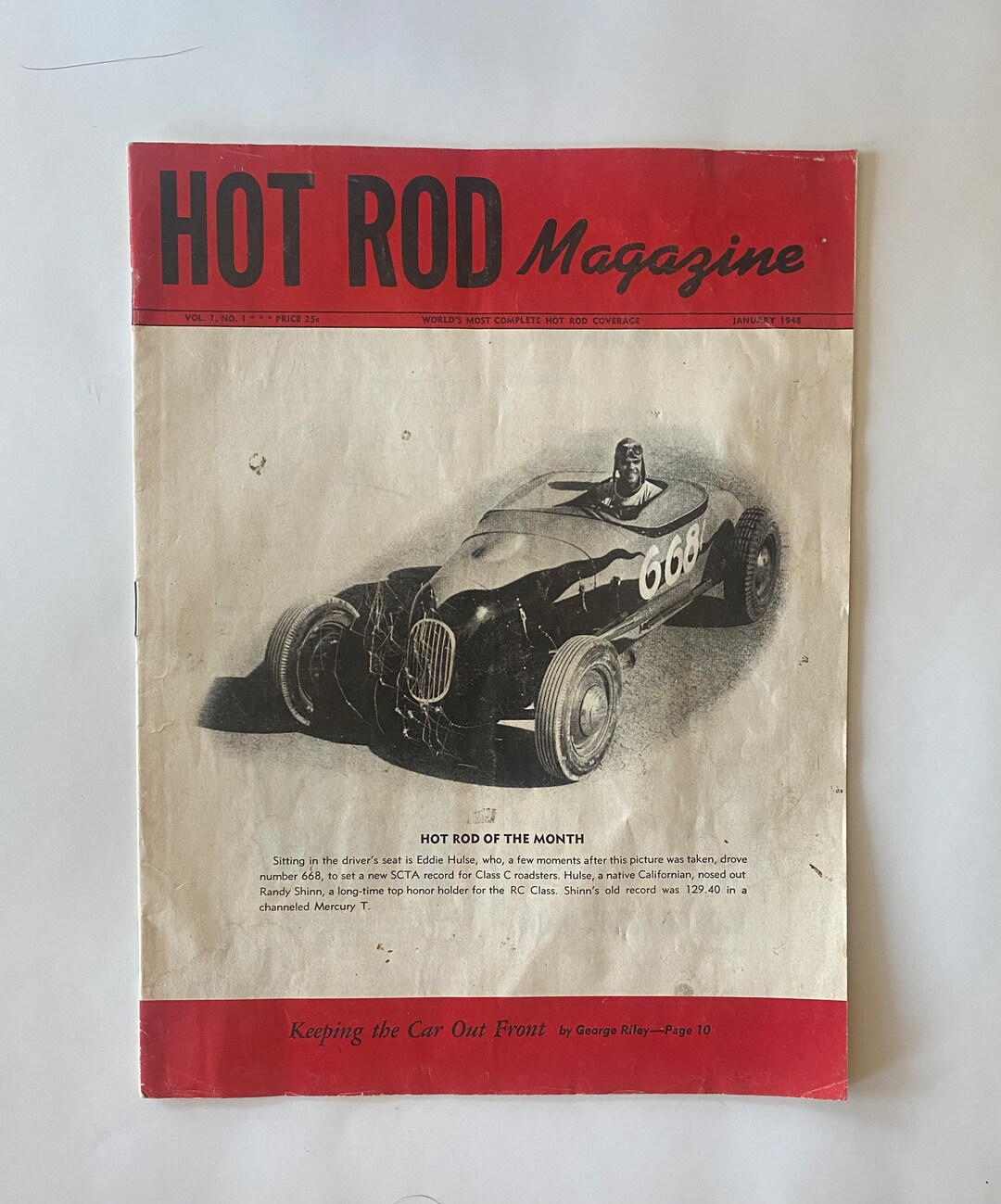 Vintage Hot Rod Magazine 1 Jan 1948 Reprint 1987. 23pages - Etsy