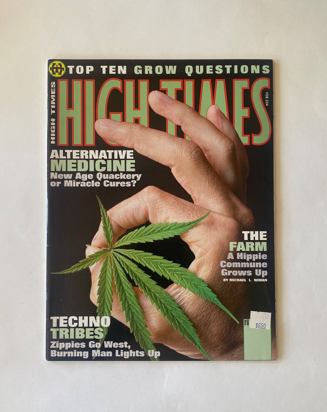 High Times Magazine, Vintage. February 1995, Alternative Medicine, A ...