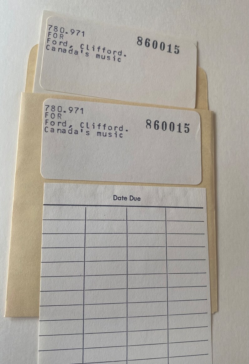 Vintage Canada's Music, an Historical Survey. 1982, 278 Pages, by ...
