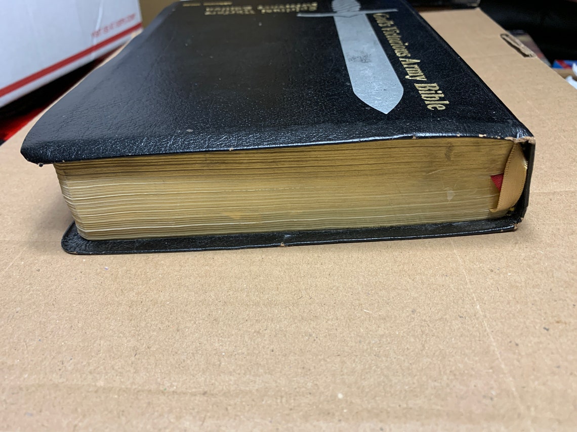 Vintage God's Victorious Army Bible Leather Bound Morris - Etsy