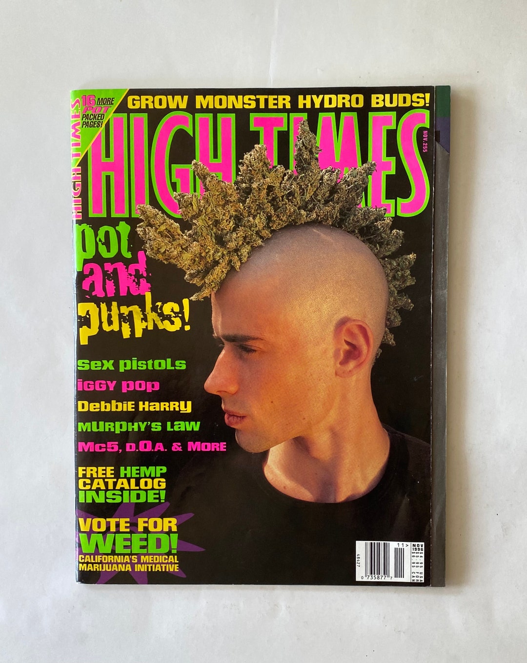 High Times Magazine,vintage,nov 1996, Pot and Punks. Grow Monster Buds ...