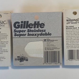 Vintage Wilkinson Sword Classic Razor Blades for Shaving, Original ...