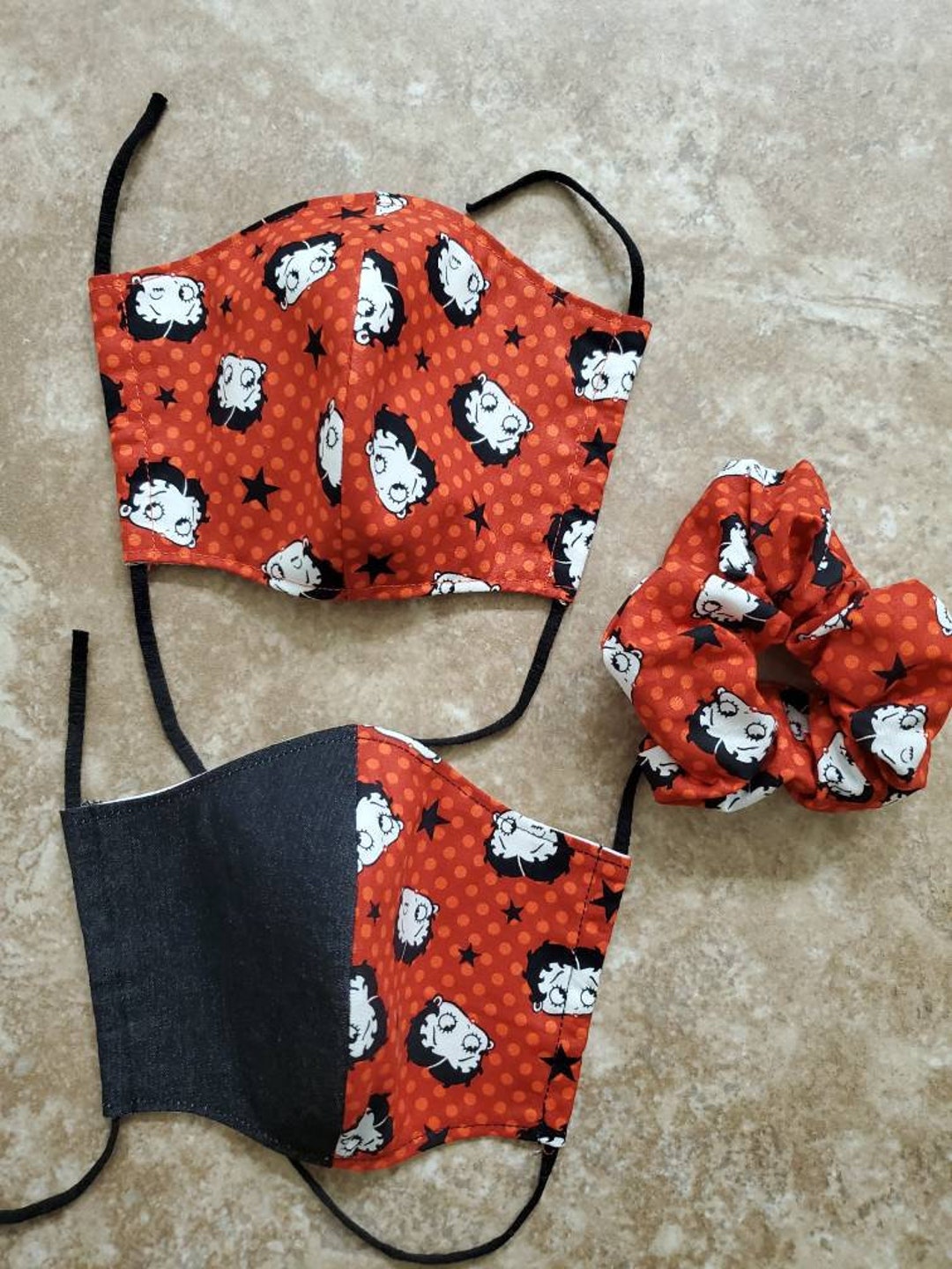 CUUUUUTE!! Betty Boop Reusable/washable Face Mask and Matching ...