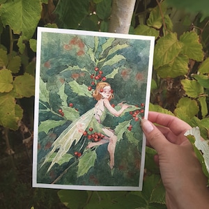 Holly: Original Watercolour Painting - Etsy