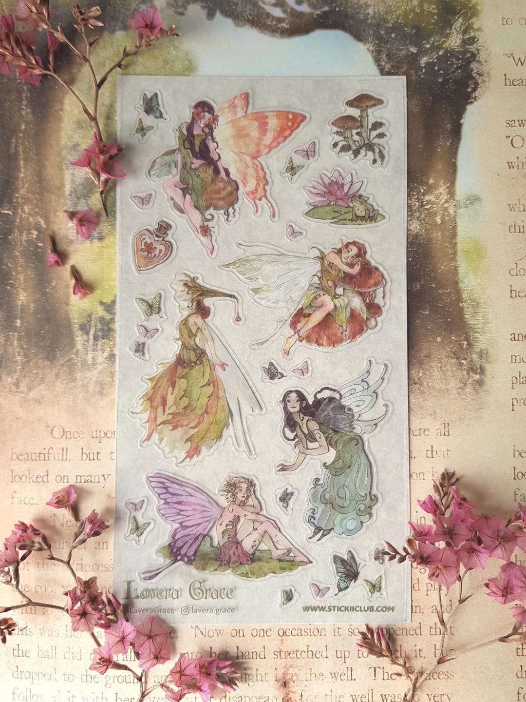 Transparent Faerie Sticker Sheet - Etsy