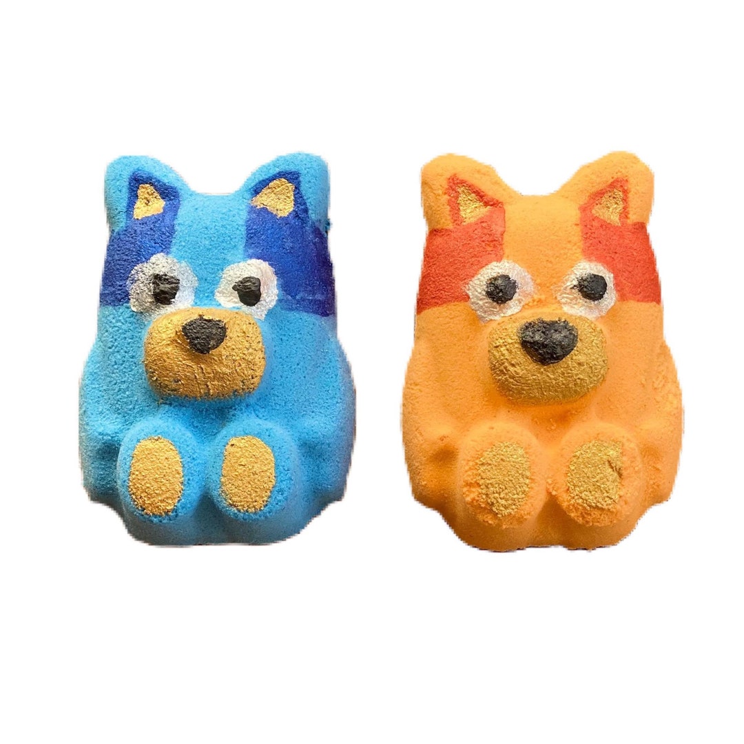 Bluey & Bingo Bath Bomb Duo Pack Dog Shape Bath Bombs, Colourful Embeds ...