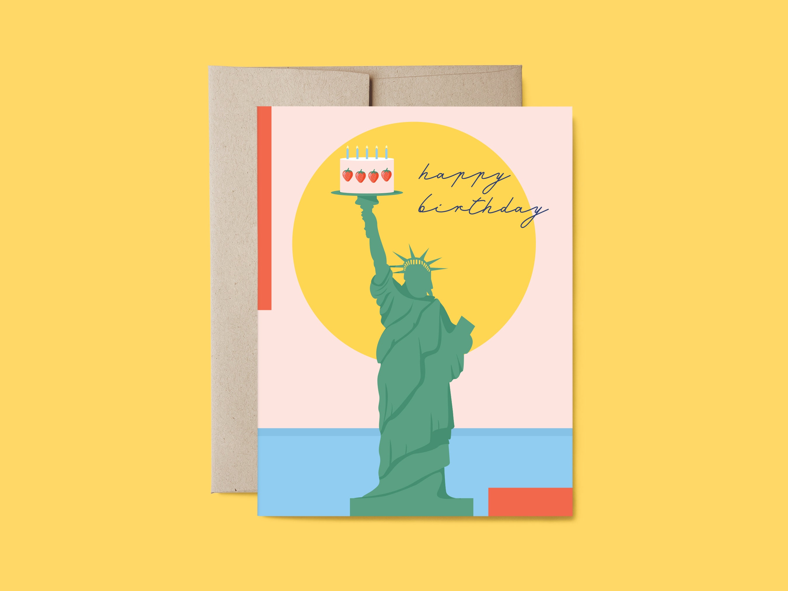 Statue Of Liberty Birthday Invitation