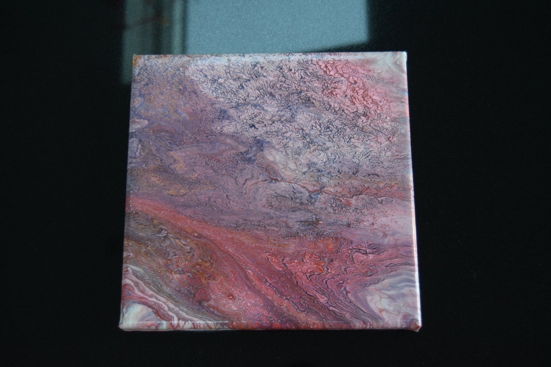 Pink Haze Acrylic Pour Original Painting - Etsy