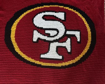 San Francisco 49ers C2C Blanket Pattern - Etsy