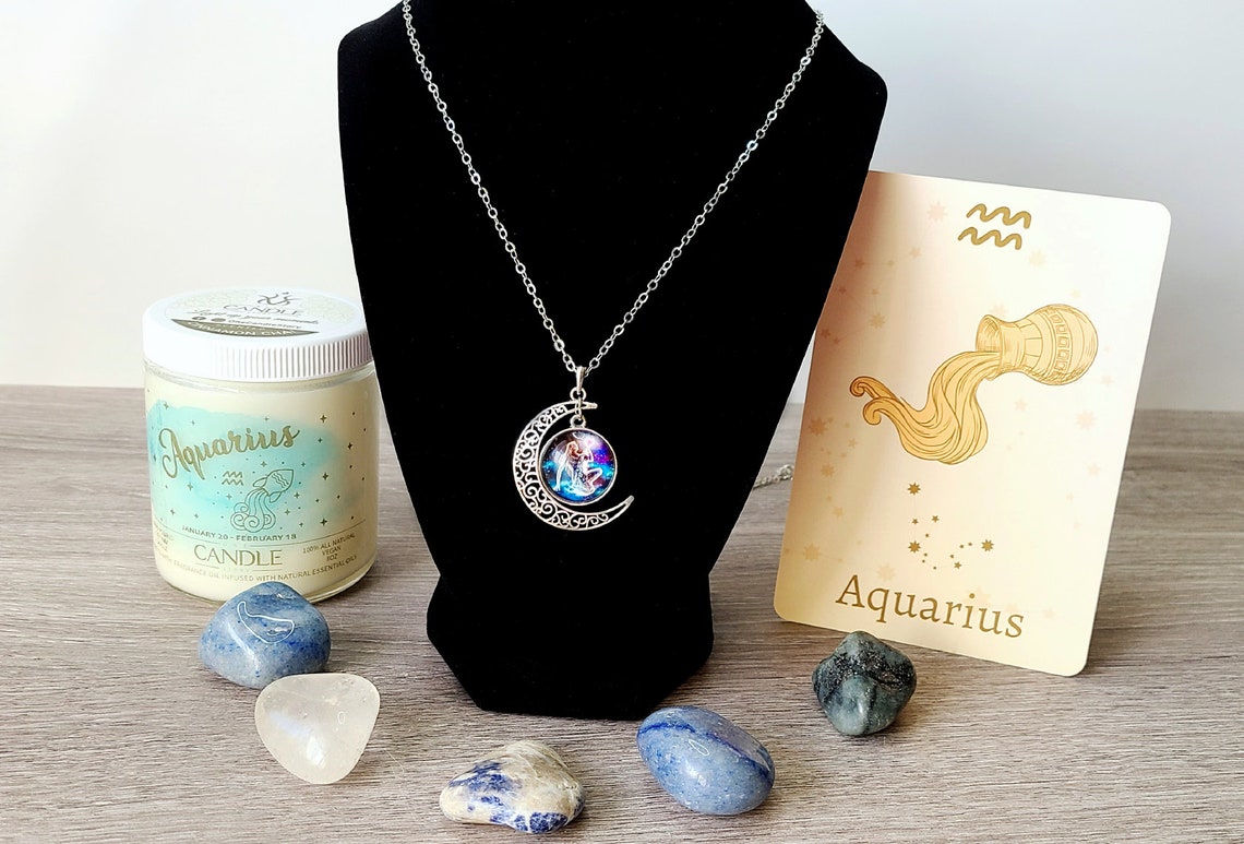 Aquarius Gift Box Horoscope Sign Personalized Candleszodiac - Etsy