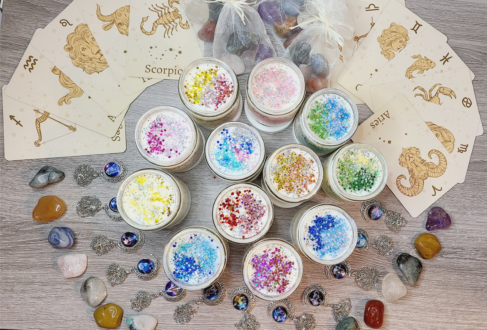 Leo Gift Box Horoscope Sign Personalized Candles Zodiac - Etsy