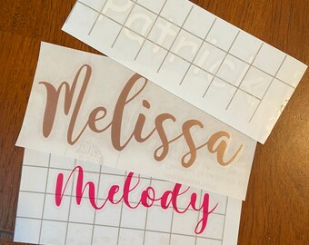 Custom Name Decals - Etsy