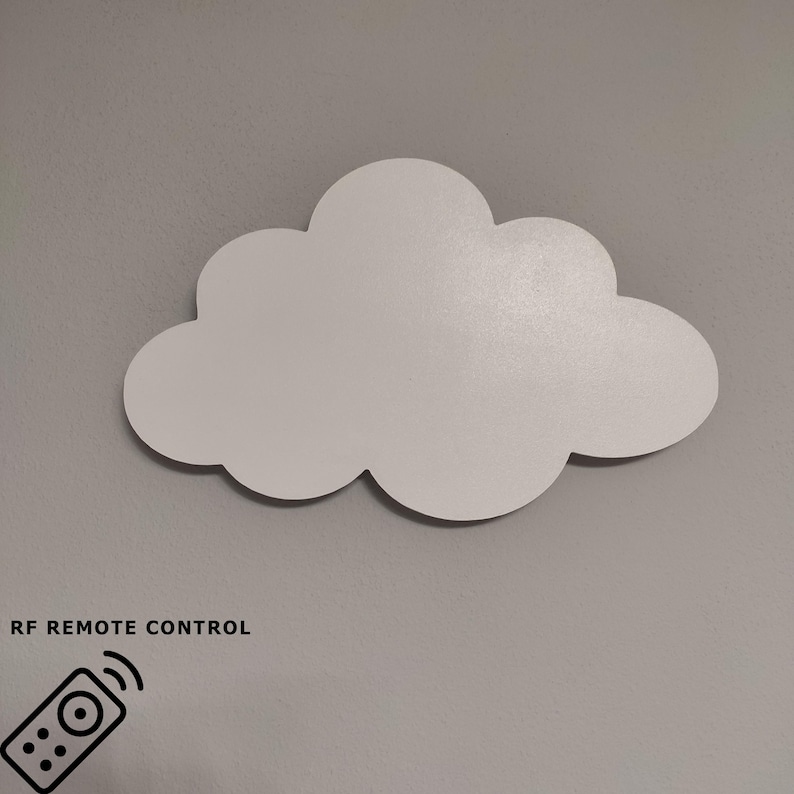 Remote Control Cloud Wall Light Nursery Lighting Baby Room Decor Baby ...