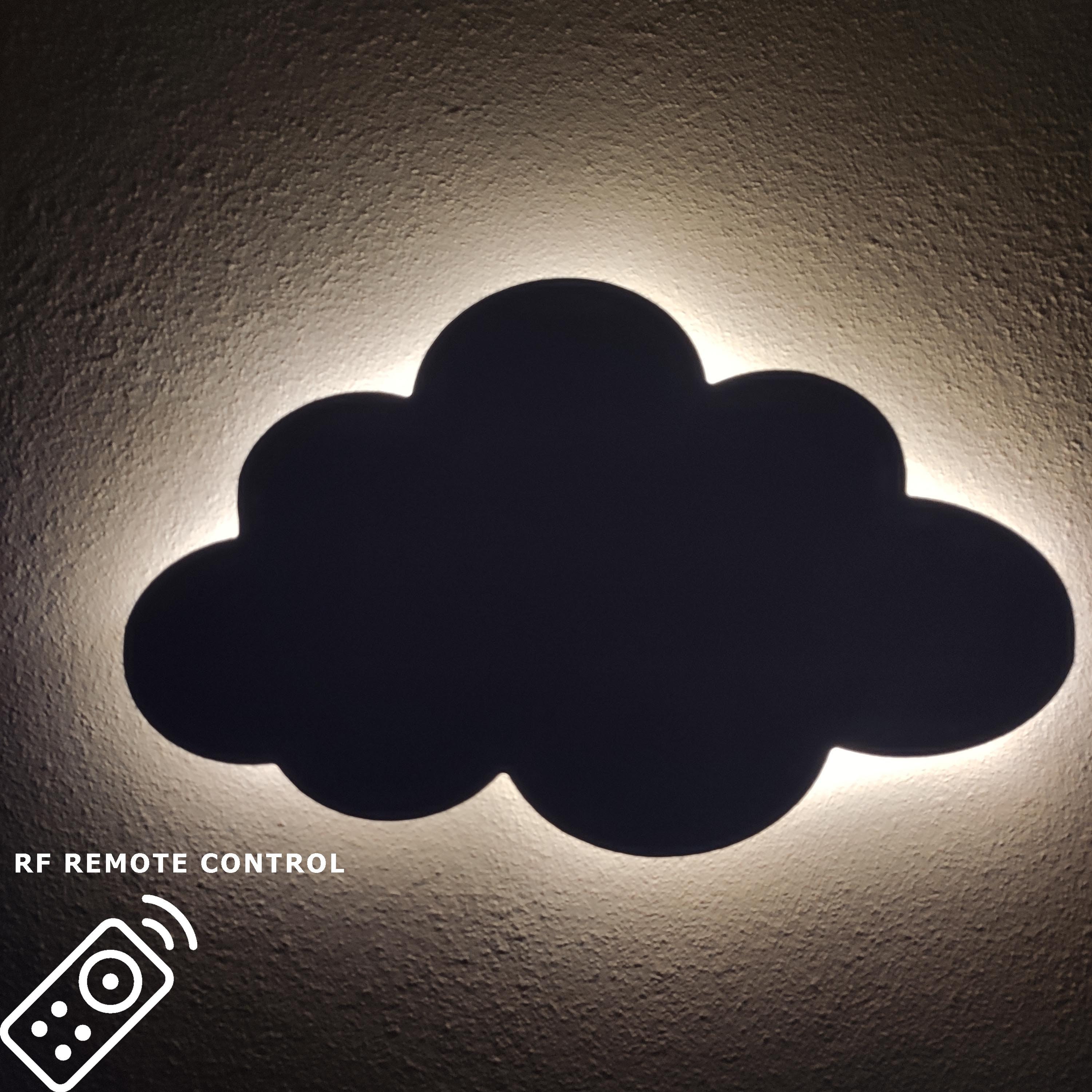 Remote Control Cloud Wall Light Nursery Lighting Baby Room | Etsy