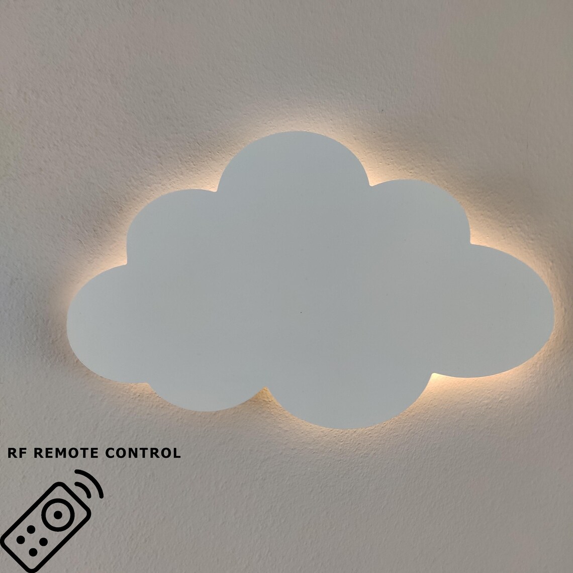 Remote Control Cloud Wall Light Nursery Lighting Baby Room | Etsy