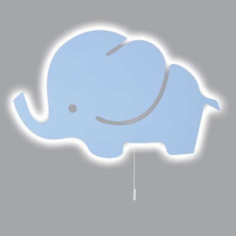 Elephant Wall Light Nursery Lighting Wooden Nightlight for - Etsy