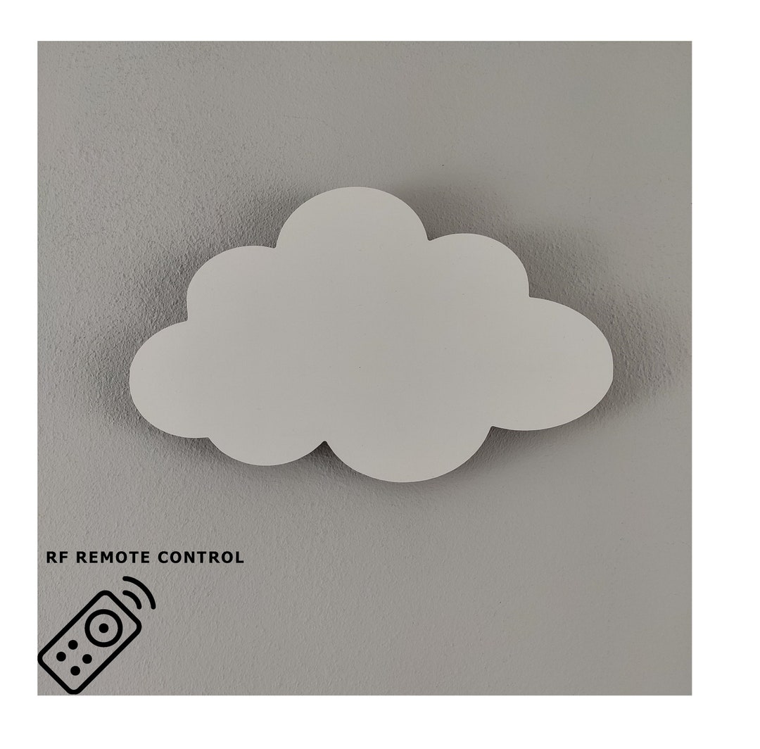 Remote Control Cloud Wall Light Nursery Lighting Baby Room Decor Baby ...