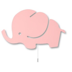 Elephant Wall Light, Nursery Lighting, Wooden Nightlight for Baby Room ...