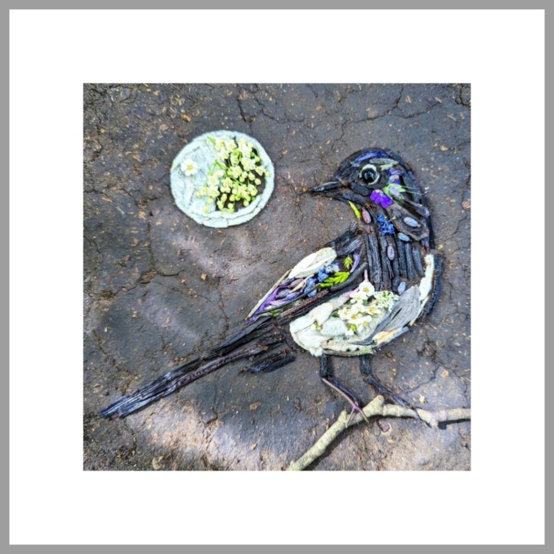 MOUNTED & Signed 'magical Magpie' Print. Original Artwork by Hannah ...