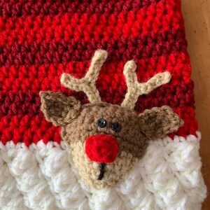 Santa's Stocking Cap Crochet Pattern - Etsy