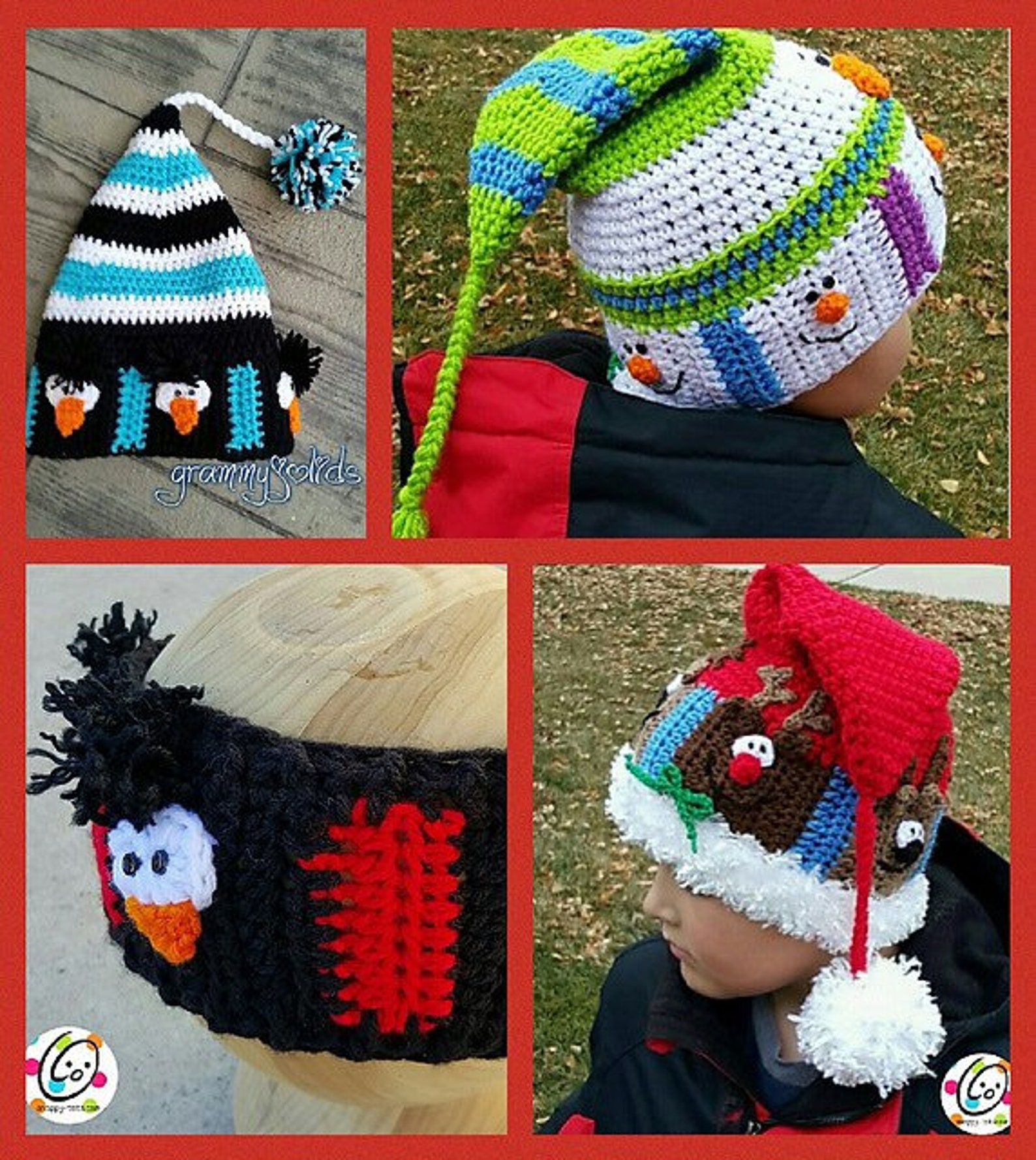 Sampler Stocking Cap Crochet Pattern - Etsy